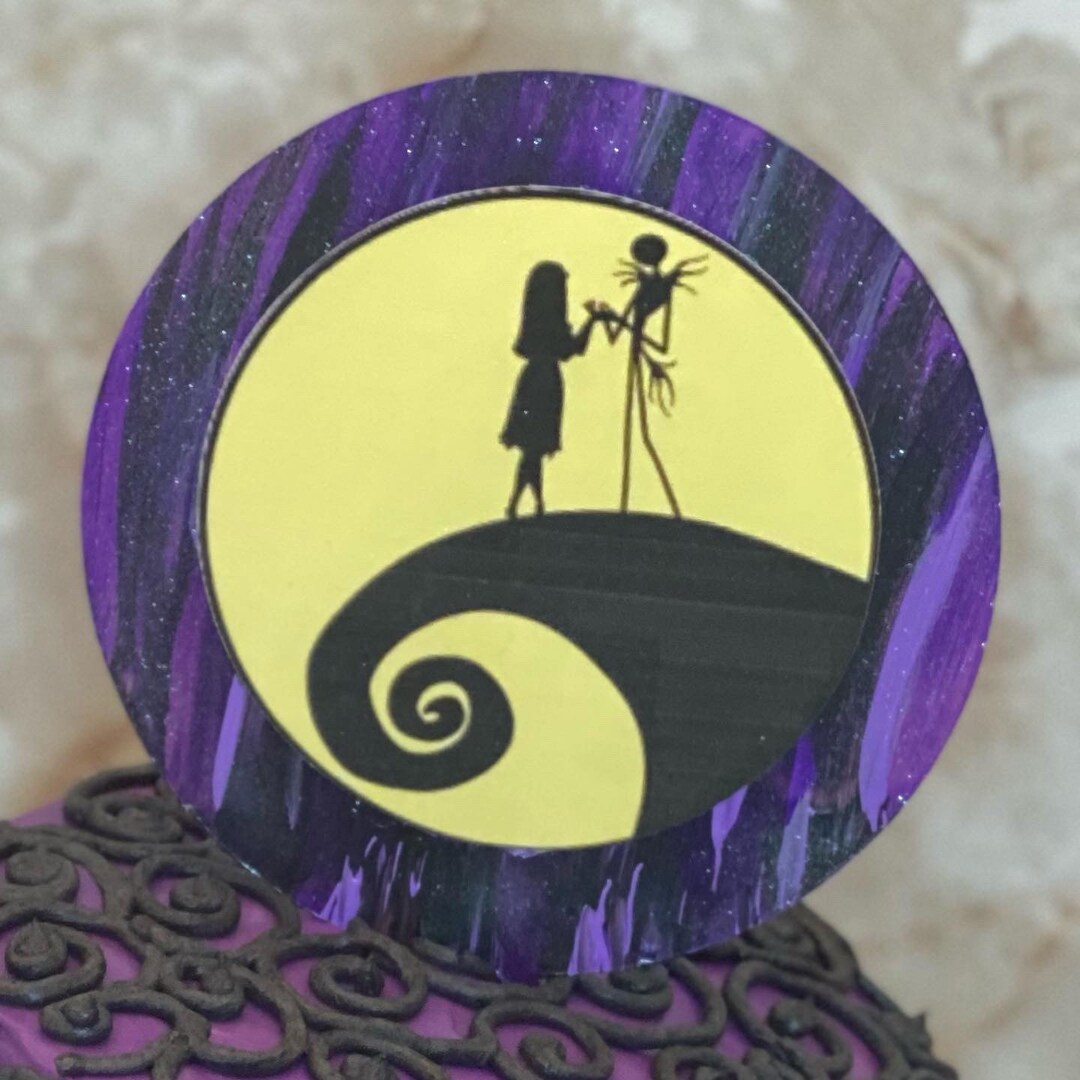 Personalized Acrylic Disc Cake Topper - Etsy