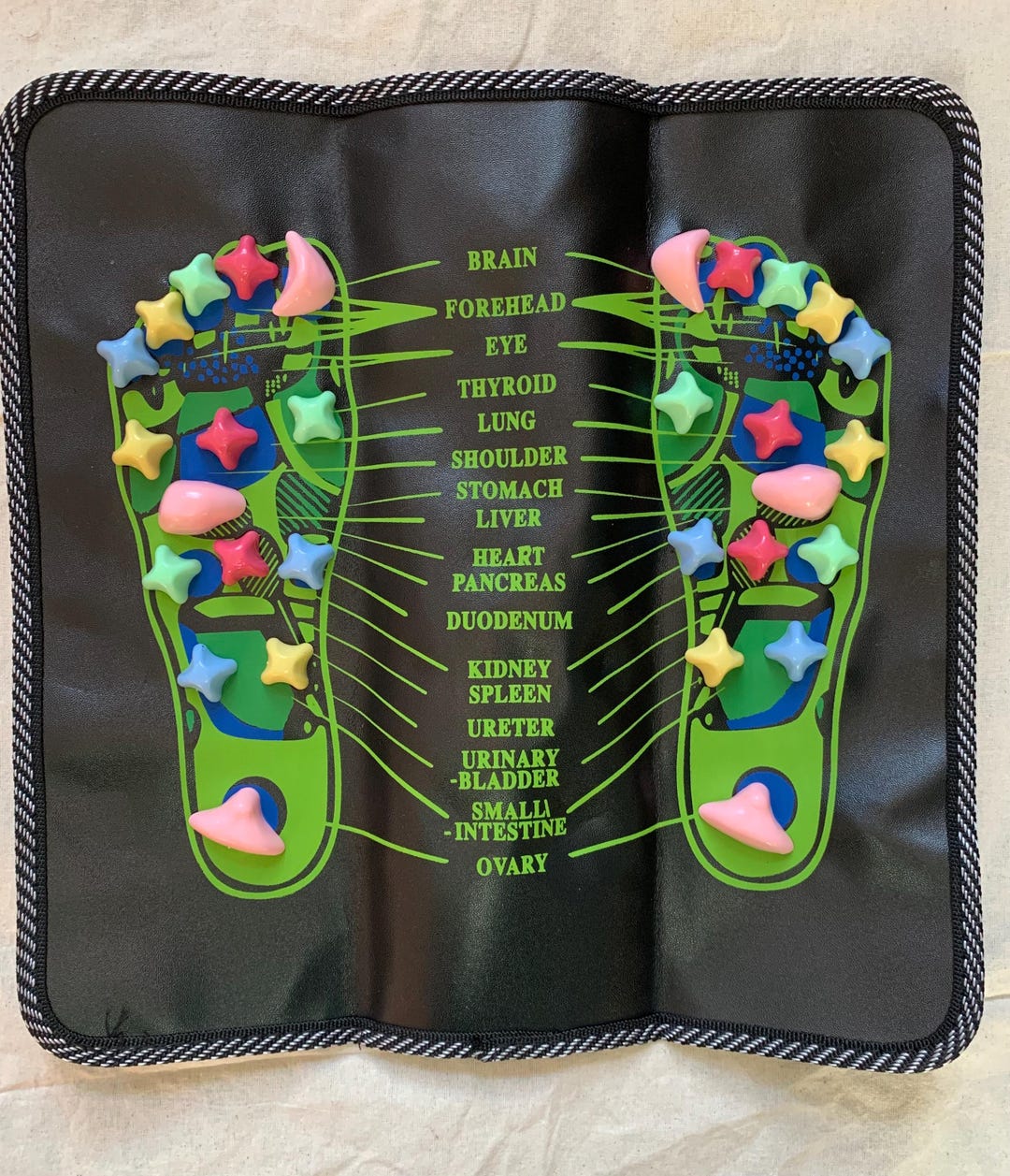 Acupressure Reflexology Foot Mat | Colourful Stone Like Massage Pad to ...