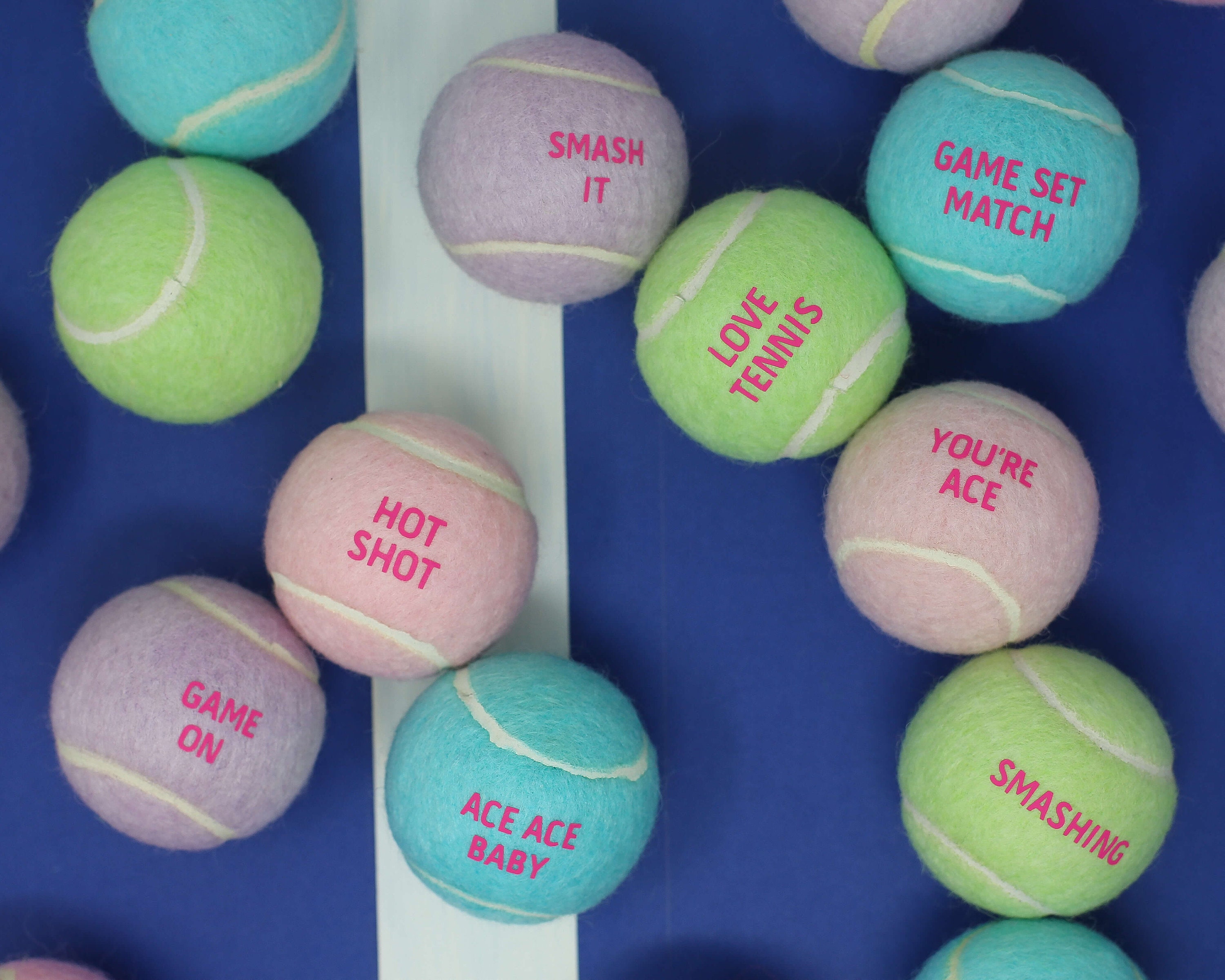 NEW Pastel Fun Message Tennis Balls - Etsy