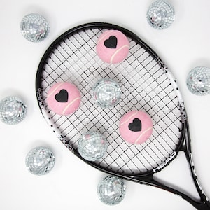 I Love You Heart Tennis Balls Pre-printed With a Heart (not ...