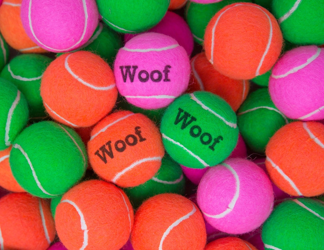 Woof Print Quality Dog Toy Tennis Balls - Etsy