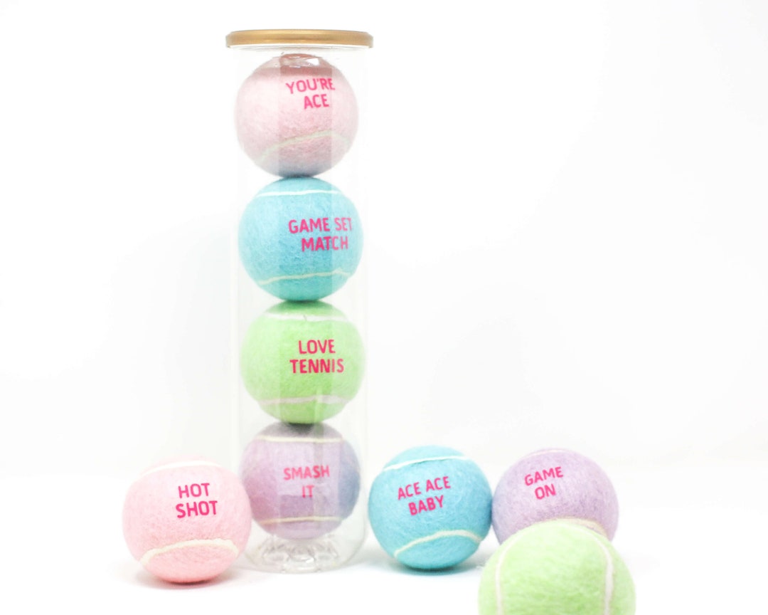 NEW Pastel Fun Message Tennis Balls - Etsy