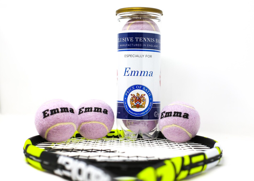 Personalised Pastel Coloured Tennis Balls - Etsy
