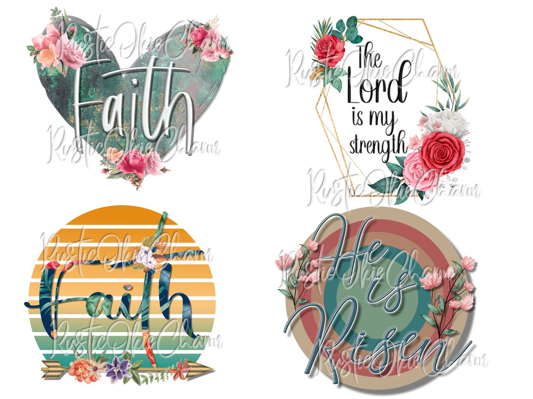 Faith, SUBLIMATION TRANSFER, Ready to Press Transfer, Christ Transfer ...