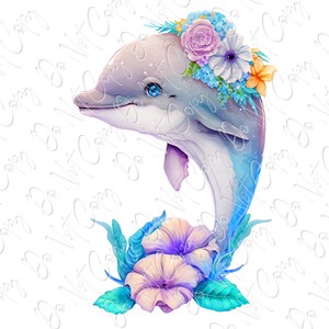 Dolphin, SUBLIMATION TRANSFER, Ready to Press Transfer, Beach Transfer ...