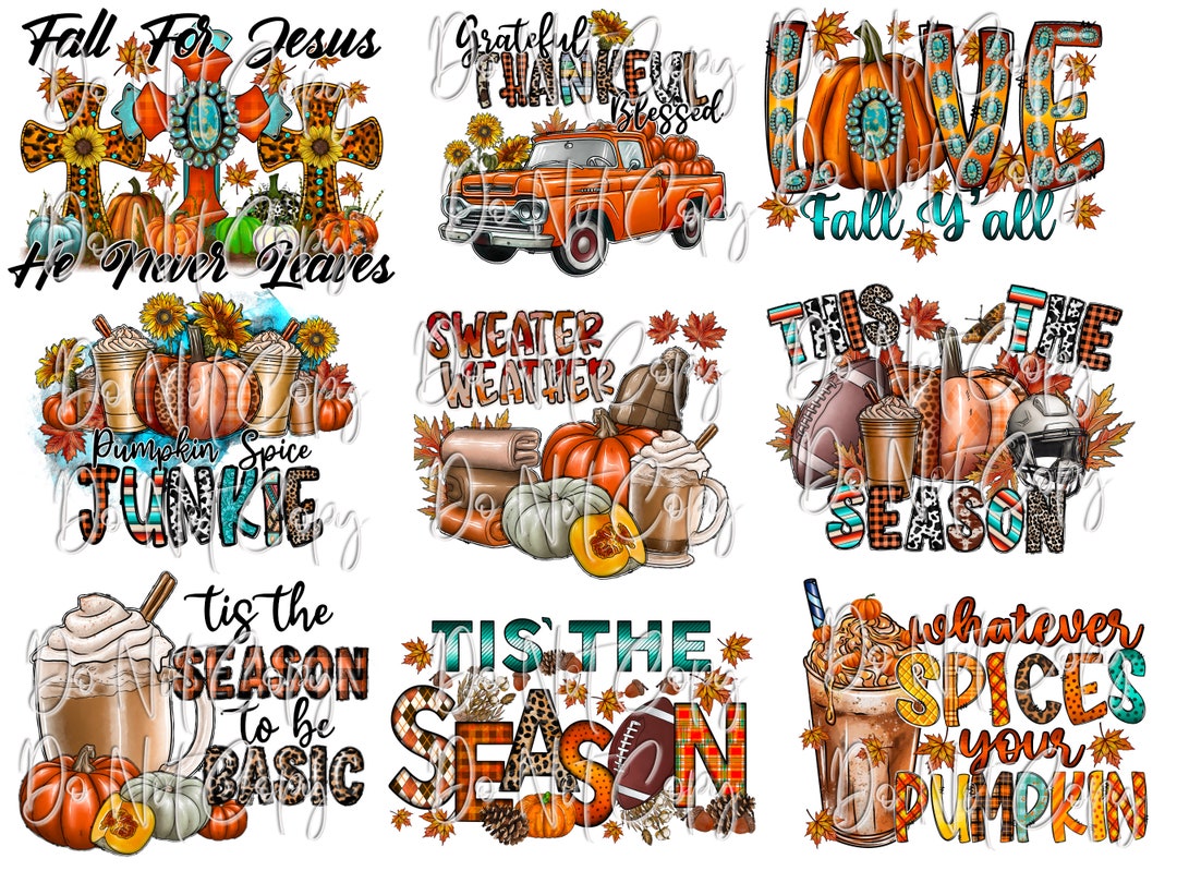 Pumpkin, Fall SUBLIMATION TRANSFER, Ready to Press Transfer, Fall ...