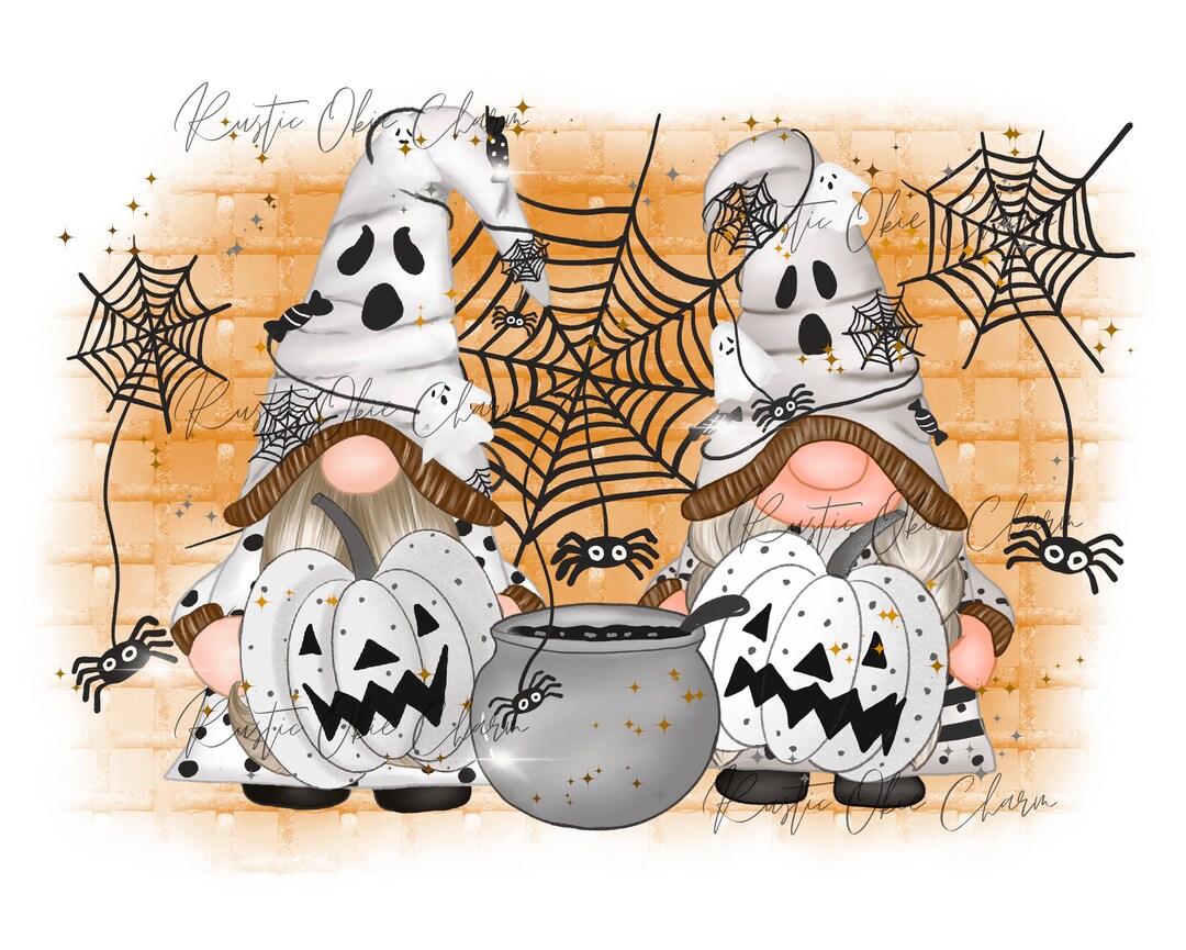 Halloween, Spooky, Gnomes, SUBLIMATION TRANSFER, Ready to Press ...