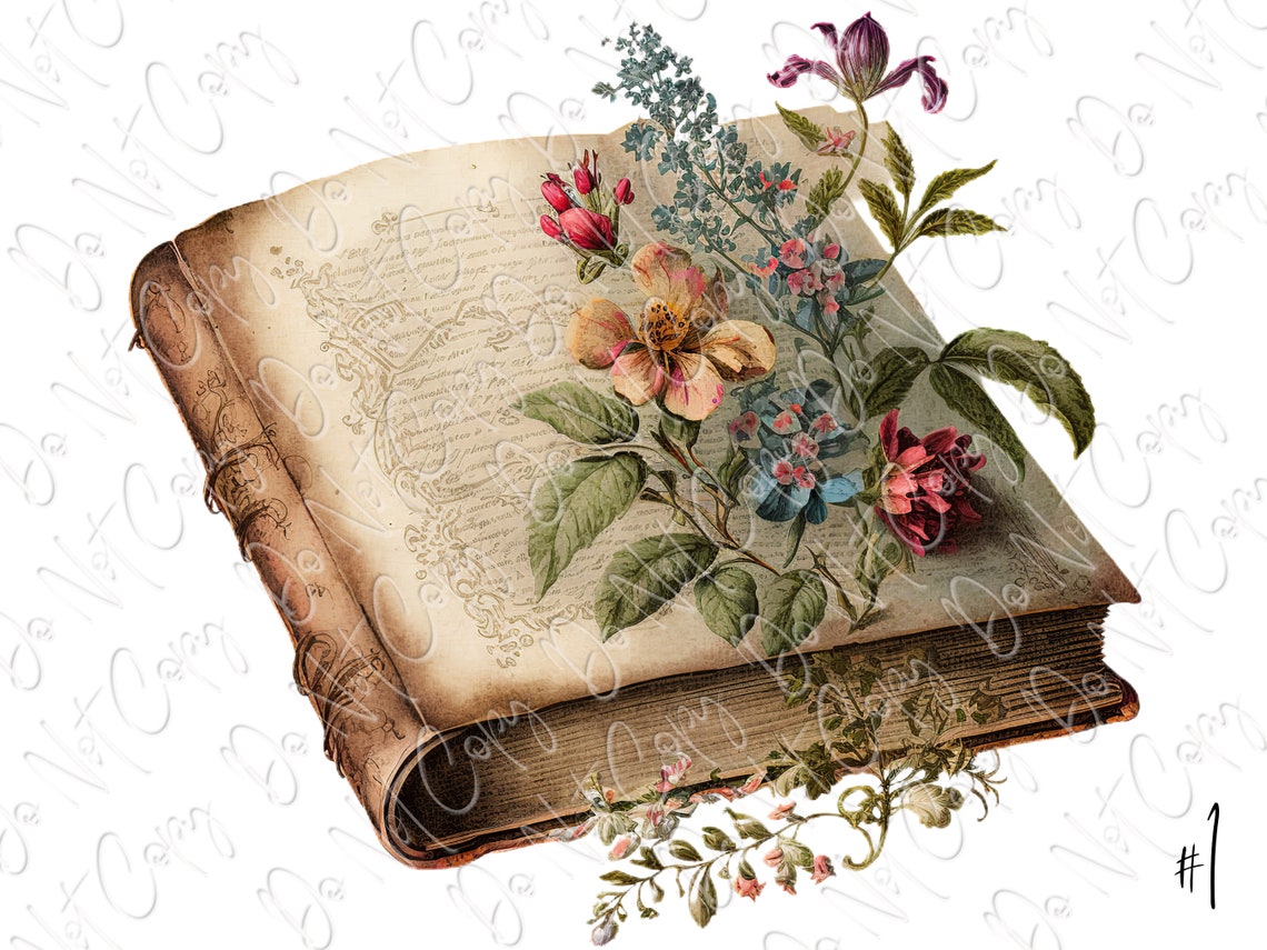 Books SUBLIMATION TRANSFER Ready to Press Transfer Boho - Etsy