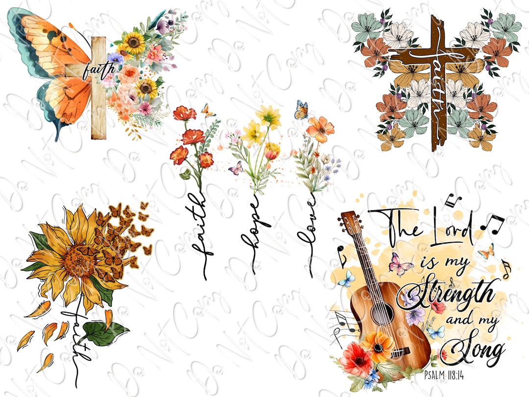 Faith, SUBLIMATION TRANSFER, Ready to Press Transfer, Christian ...
