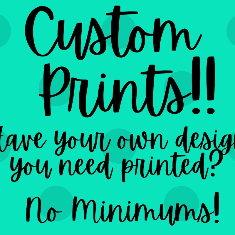 Custom Sublimation Print - Etsy