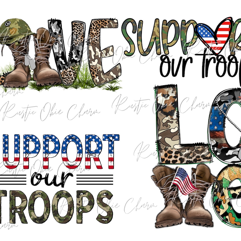 Support the Troops Svg - Etsy