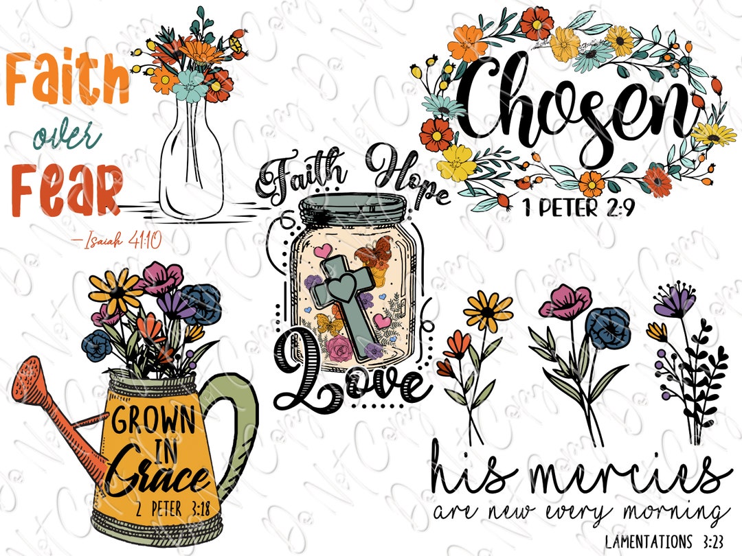 Faith, SUBLIMATION TRANSFER, Ready to Press Transfer, Christian ...