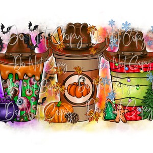 Coffee SUBLIMATION TRANSFER, Ready to Press Transfer, Fall Transfer ...