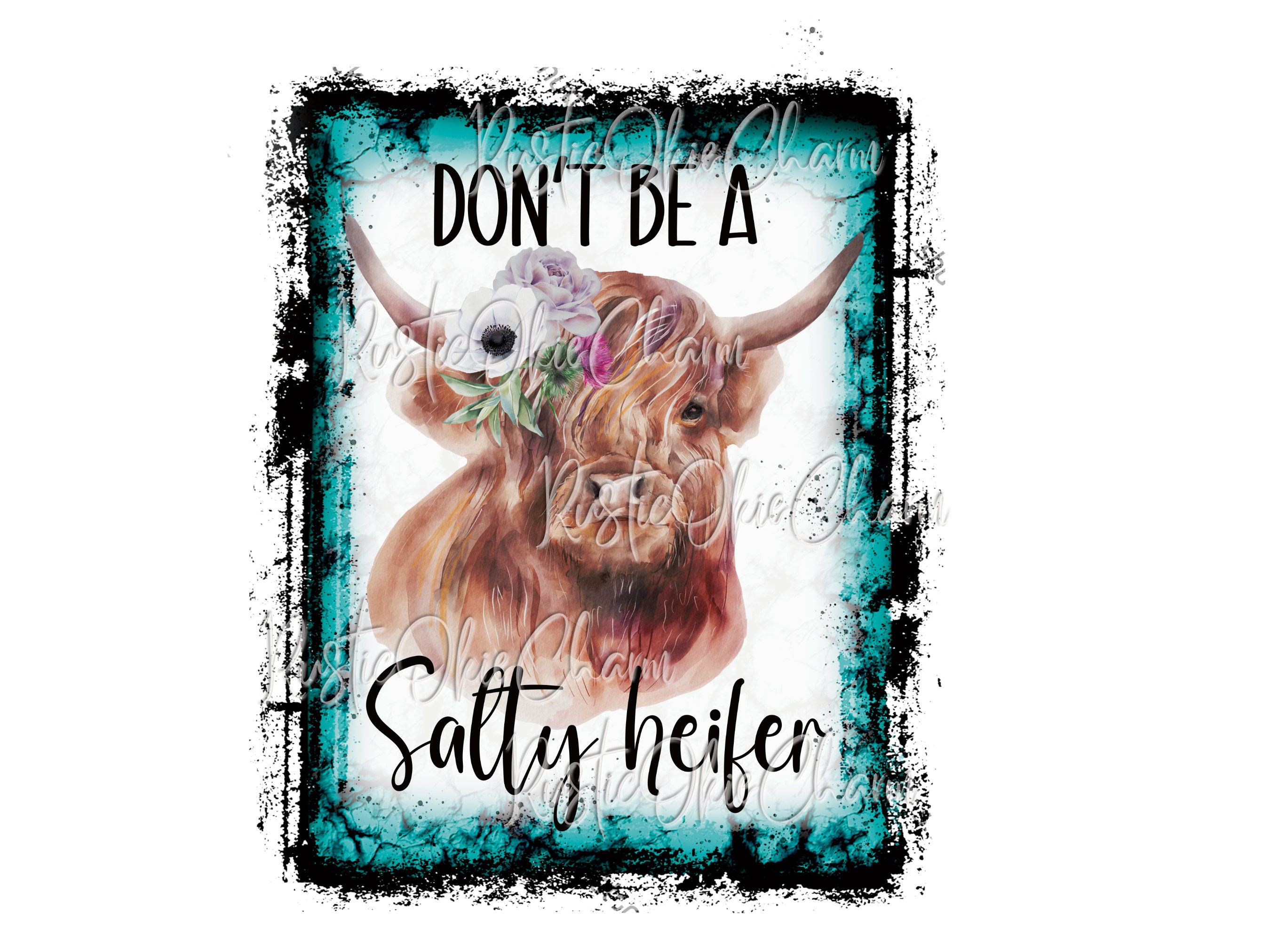 Cow SUBLIMATION TRANSFER, Ready to Press Transfer, Transfer ...