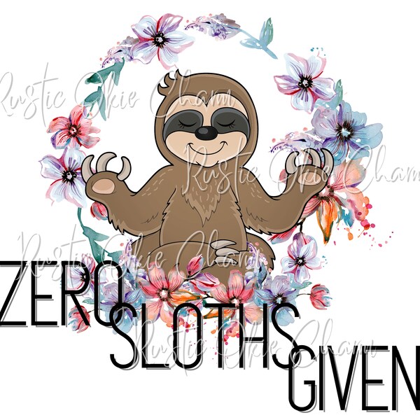 Funny Sloth Sayings - Etsy