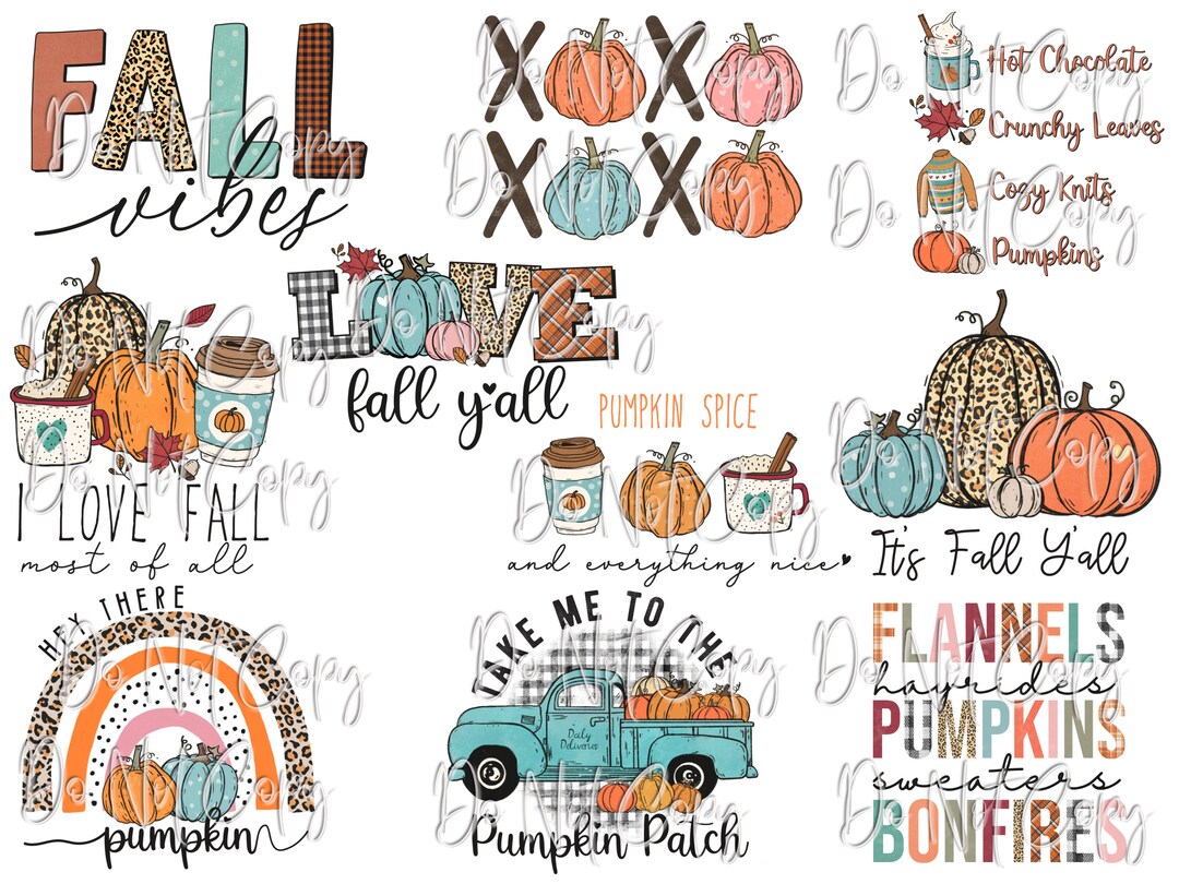 Fall SUBLIMATION TRANSFER, Ready to Press Transfer, Fall Transfer ...