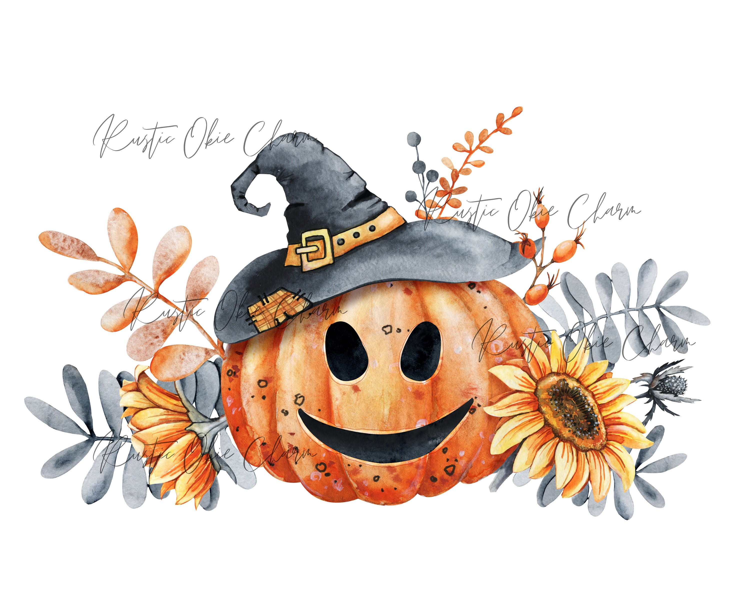 Smiling Pumpkin, Halloween SUBLIMATION TRANSFER, Ready to Press ...