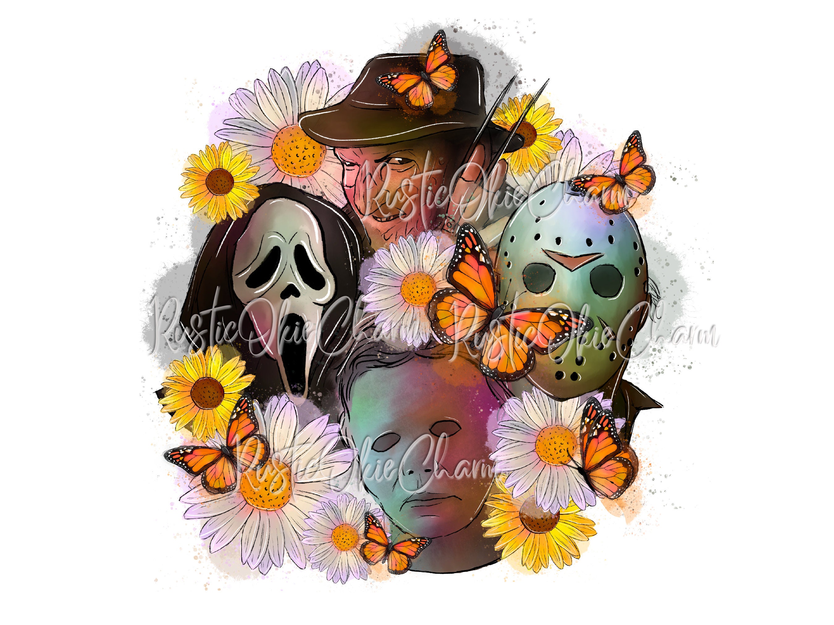 Horror Movie SUBLIMATION TRANSFER Ready to Press Transfer - Etsy