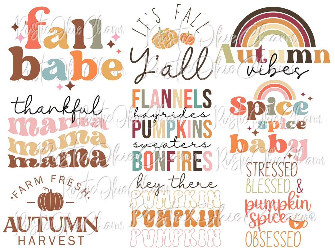 Fall SUBLIMATION TRANSFER, Ready to Press Transfer, Fall Transfer ...