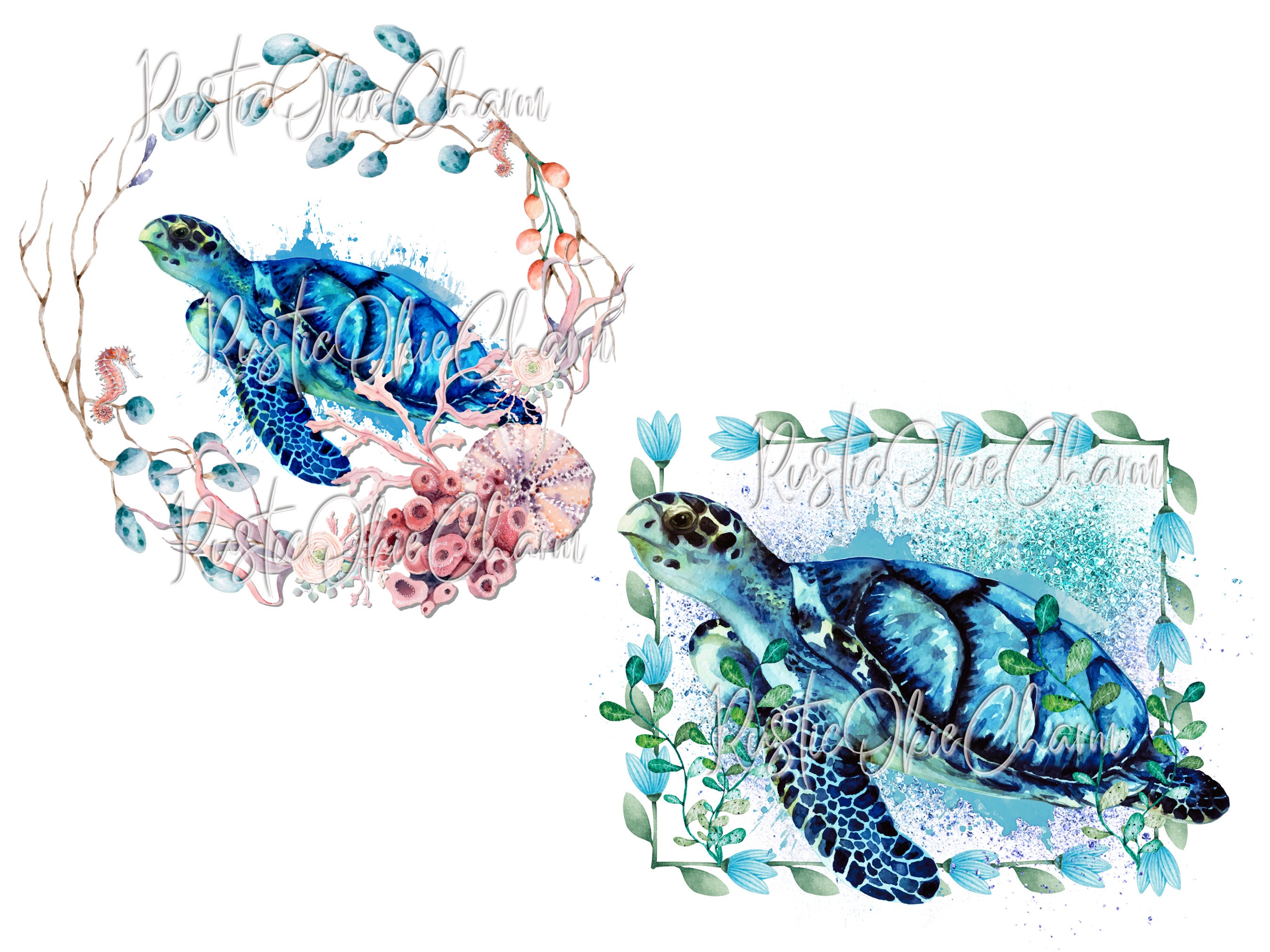 Sea Turtle SUBLIMATION TRANSFER Ready to Press Transfer - Etsy