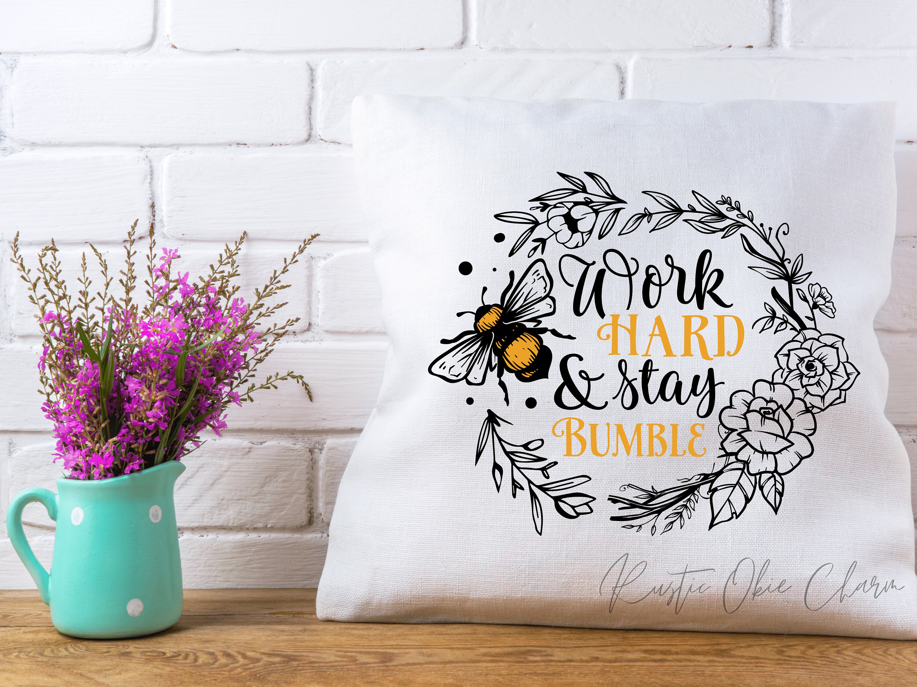 Bee Work Hard SUBLIMATION TRANSFER Ready to Press Transfer - Etsy