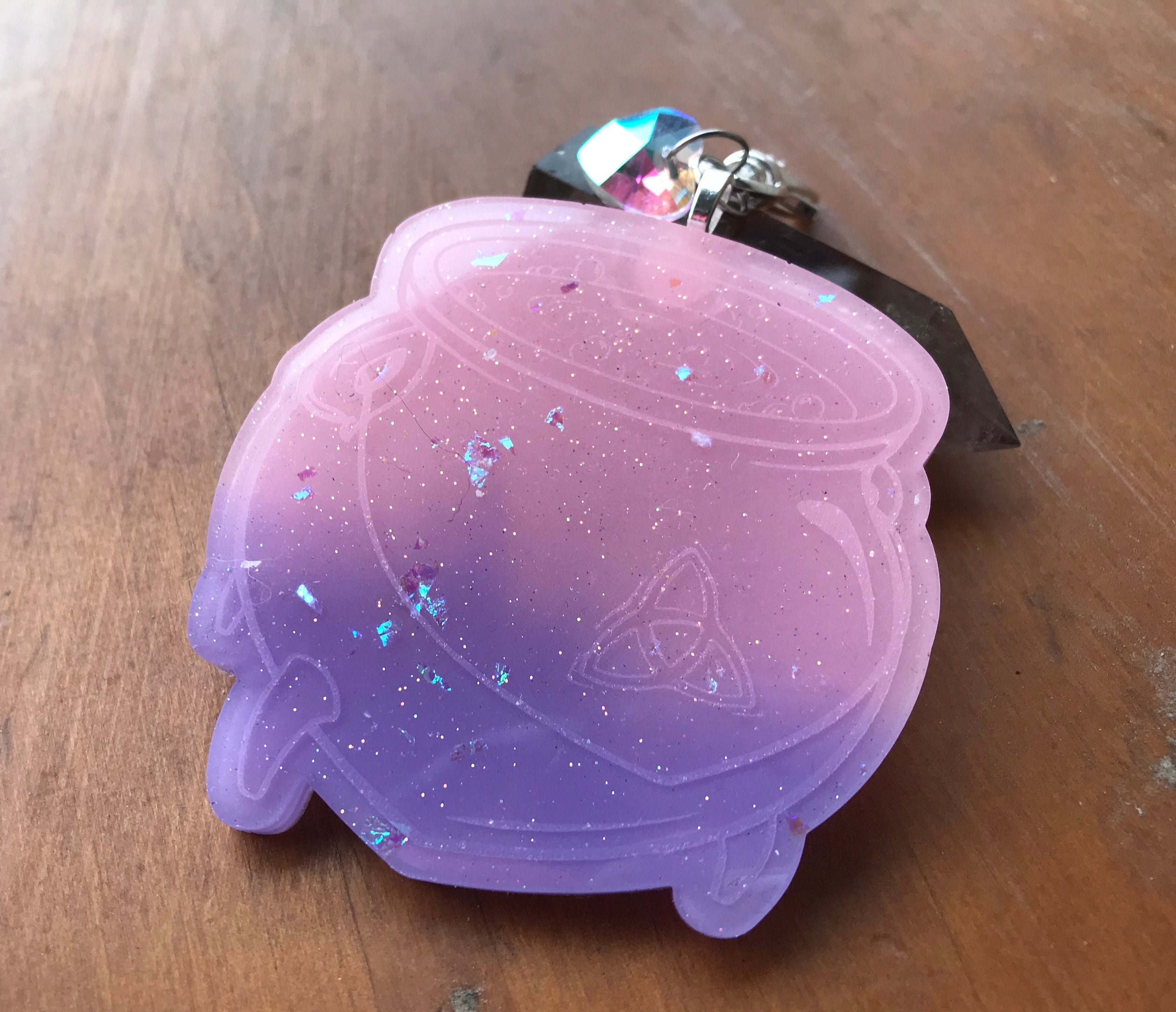 Cauldron Kawaii Pastel Goth Witchy Keychain - Etsy