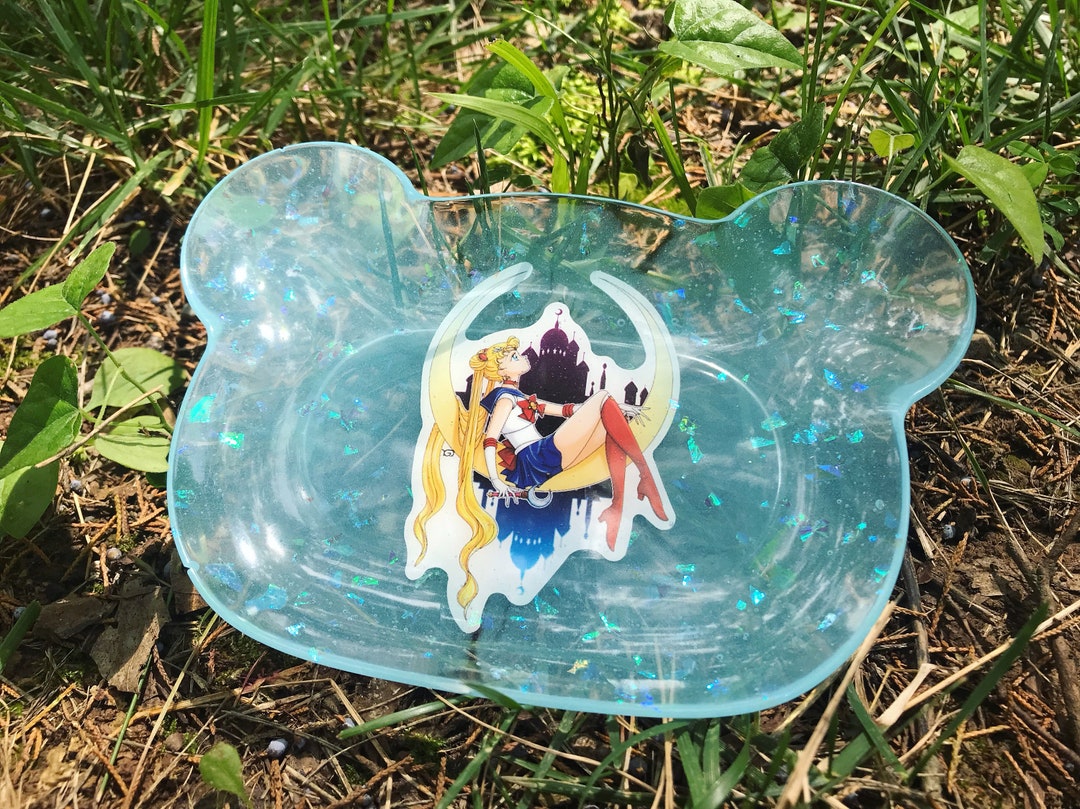 Sailor Moon Holographic Blue Kawaii Resin Trinket Dish Tray - Etsy
