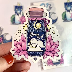 Moon Kit Sticker Set, Moon Water, Moon Salt, Moon Candle, Moon Set ...