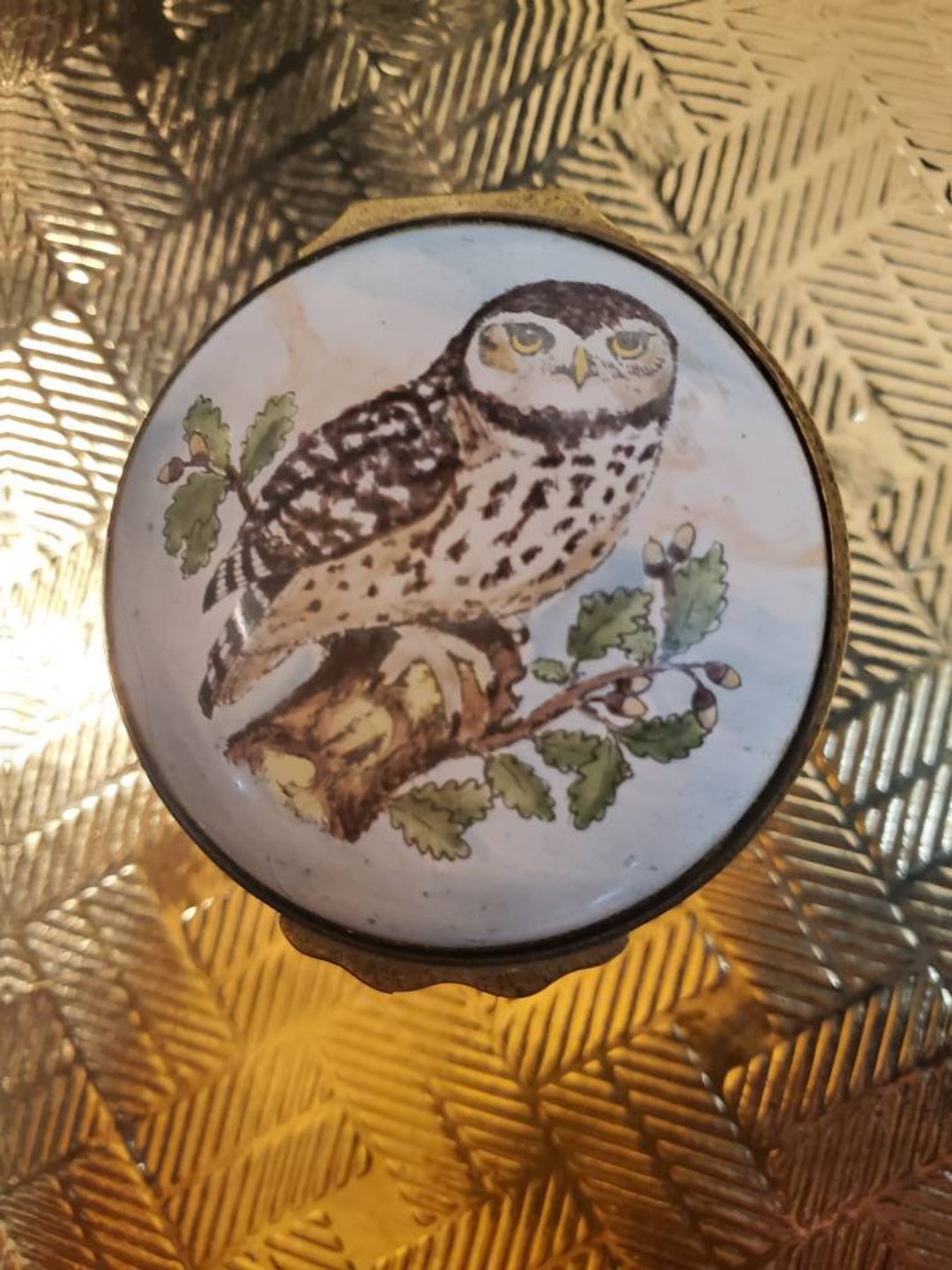 Vintage Antique Bilston and Battersea London England Wise Old Owl Pill ...