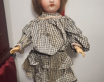Antique German Doll Composite /composition Body With Hand-painted Legs ...