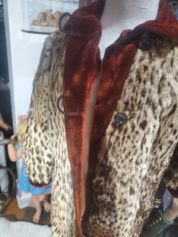 1900's real leopard Skin Child coat - Gem