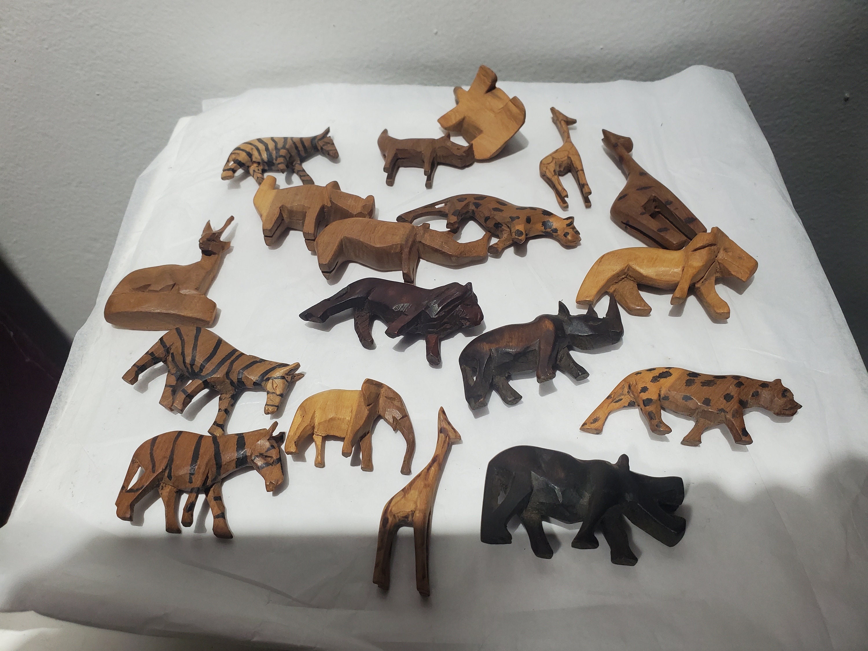 African Wooden Animals - Etsy