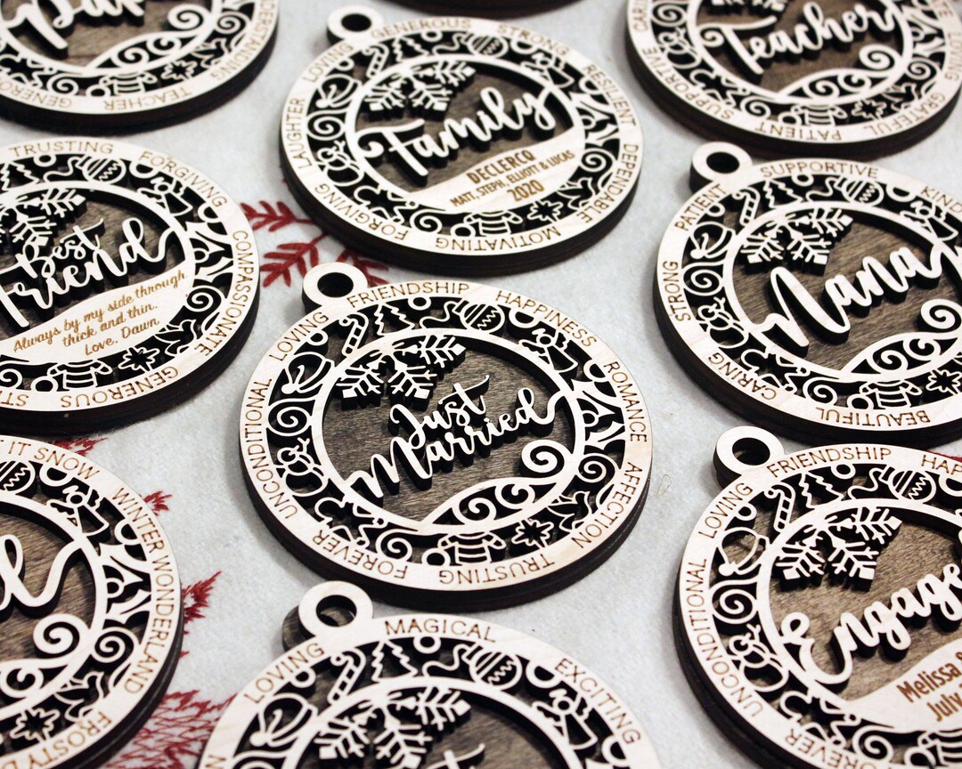 Personalized Commemorative Ornaments - Etsy