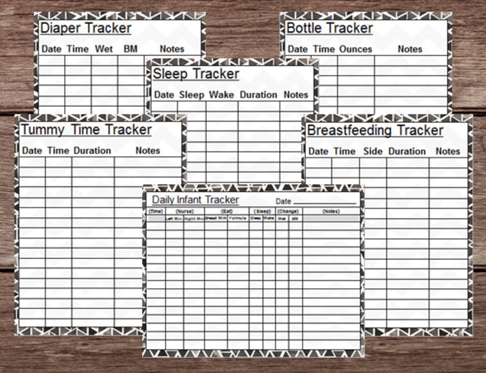 Daily Infant Tracker - Baby Bundle Planner - Sleep Schedule, Bottle ...