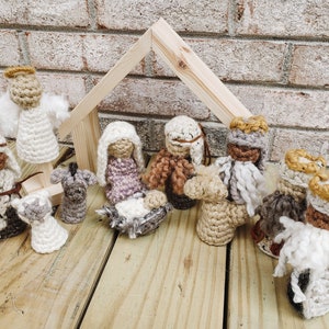 Christmas Nativity Set, Crochet Nativity, Christmas Scene, Heirloom ...