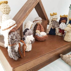 Christmas Nativity Set, Crochet Nativity, Christmas Scene, Heirloom ...