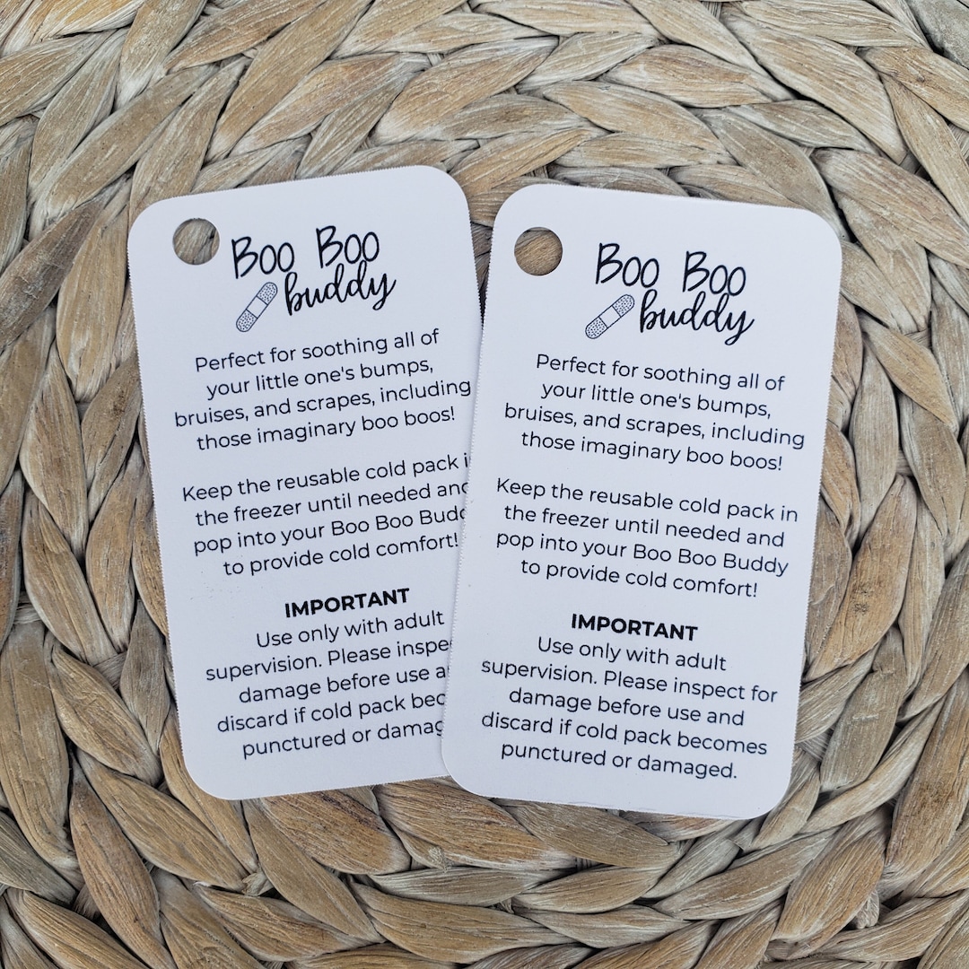 Boo Boo Buddy, Crochet Printable Tag, Non-editable PDF, Instant ...