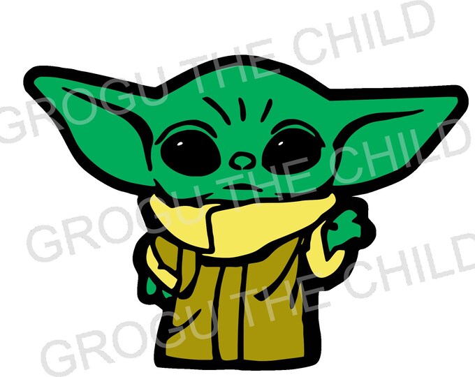 The Child ( Grogu) //SVG, CDR, .EPS, .ai, Png // Cut File//iron On ...