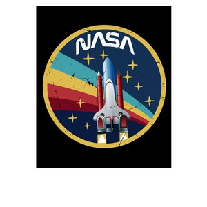 Nasa Space Design //SVG, CDR, .EPS, .ai, Png // Cut File//iron On ...