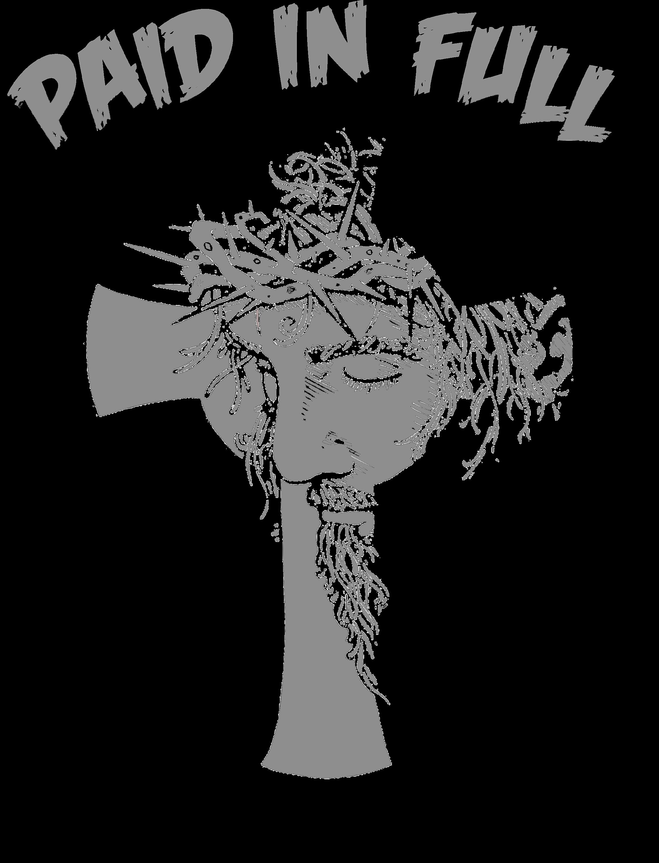 Jesus Paid in Full Cross Design //SVG, CDR, .EPS, .ai, Png // Cut File ...