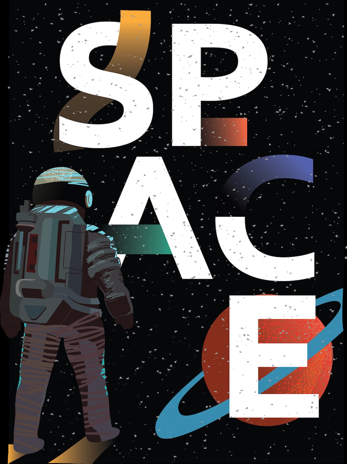 Nasa Space Design //SVG, CDR, .EPS, .ai, Png // Cut File//iron On ...