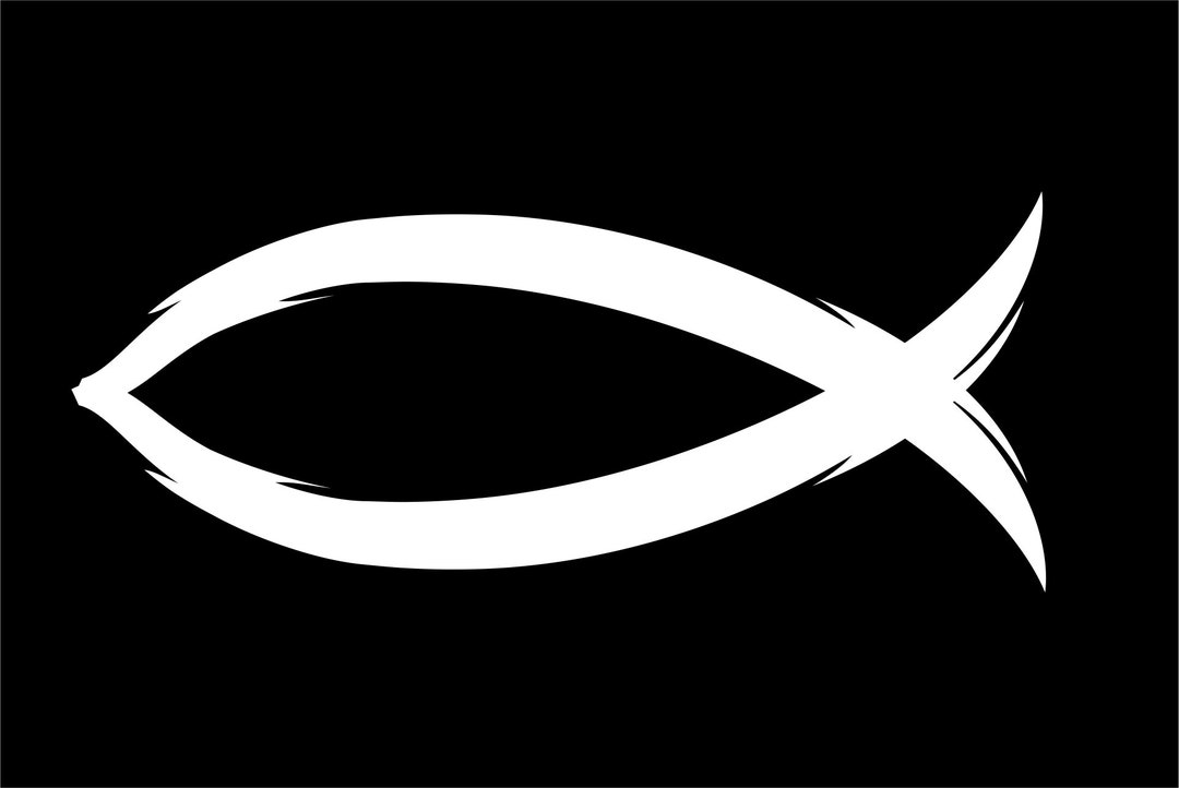 Christian Fish Symbol ΙΧΘΥΣ (ichthys) Vinyl Decal 5.5 X 2 Inches - Etsy