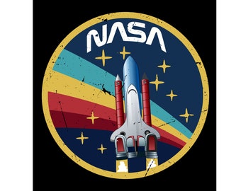 Nasa Space Design //SVG, CDR, .EPS, .ai, Png // Cut File//iron On ...