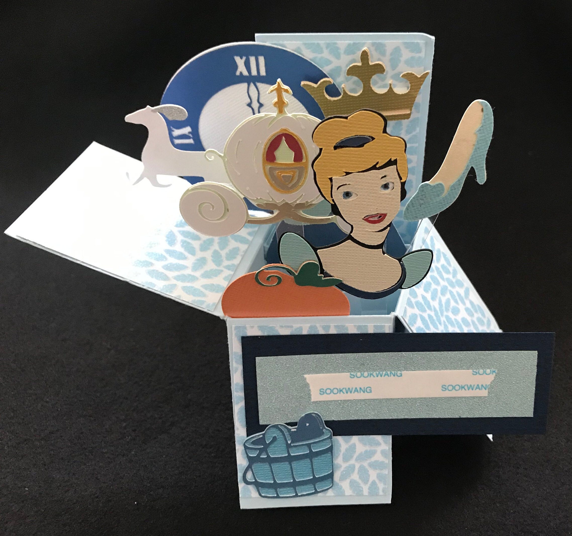Disney Cinderella Princess Multi-occasion Pop-up Box Card - Etsy