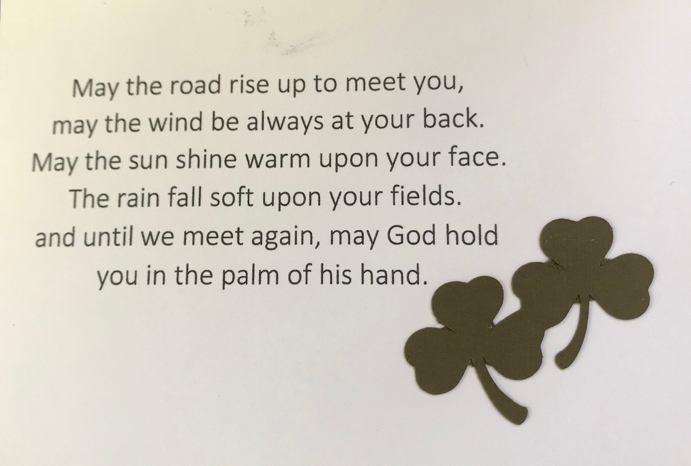 Irish Blessing Theme Sympathy Card 21 - Etsy Ireland