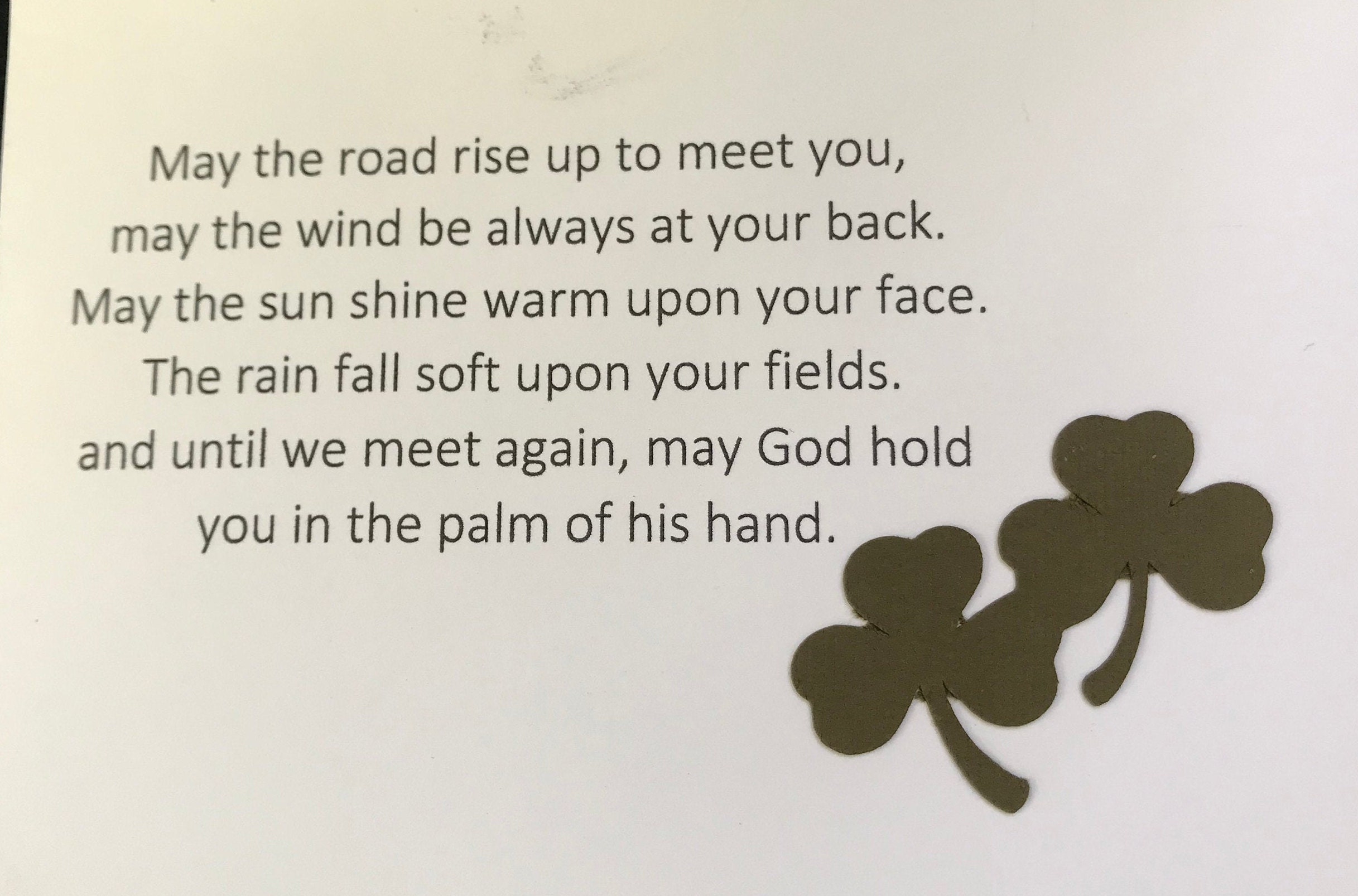 Irish Blessing Theme Sympathy Card # 23 - Etsy