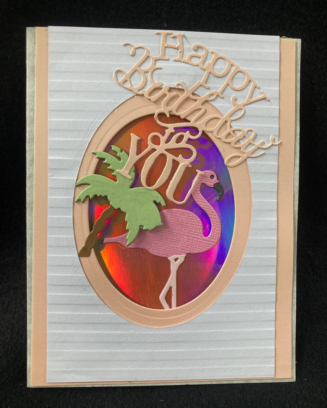 Flamingo Custom Birthday Card - Etsy