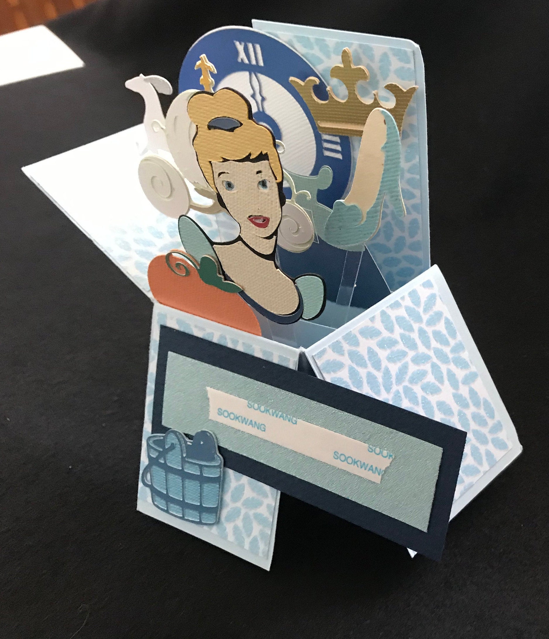Disney Cinderella Princess Multi-occasion Pop-up Box Card - Etsy