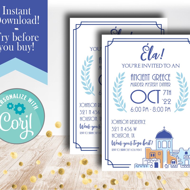 Greek Party - Etsy