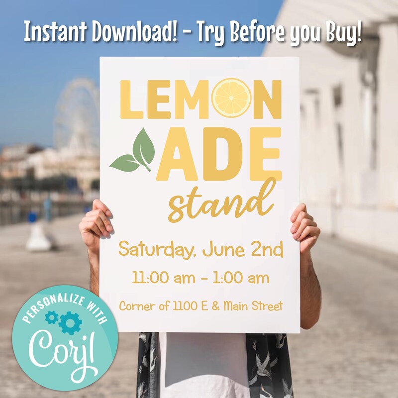 Lemonade Stand Poster - Etsy
